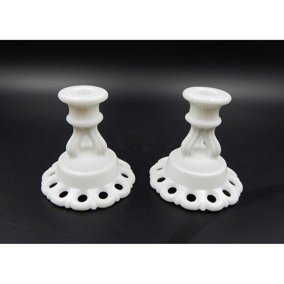 Westmoreland | Accents | Westmoreland Milk Glass Doric Open Lace Edge ...